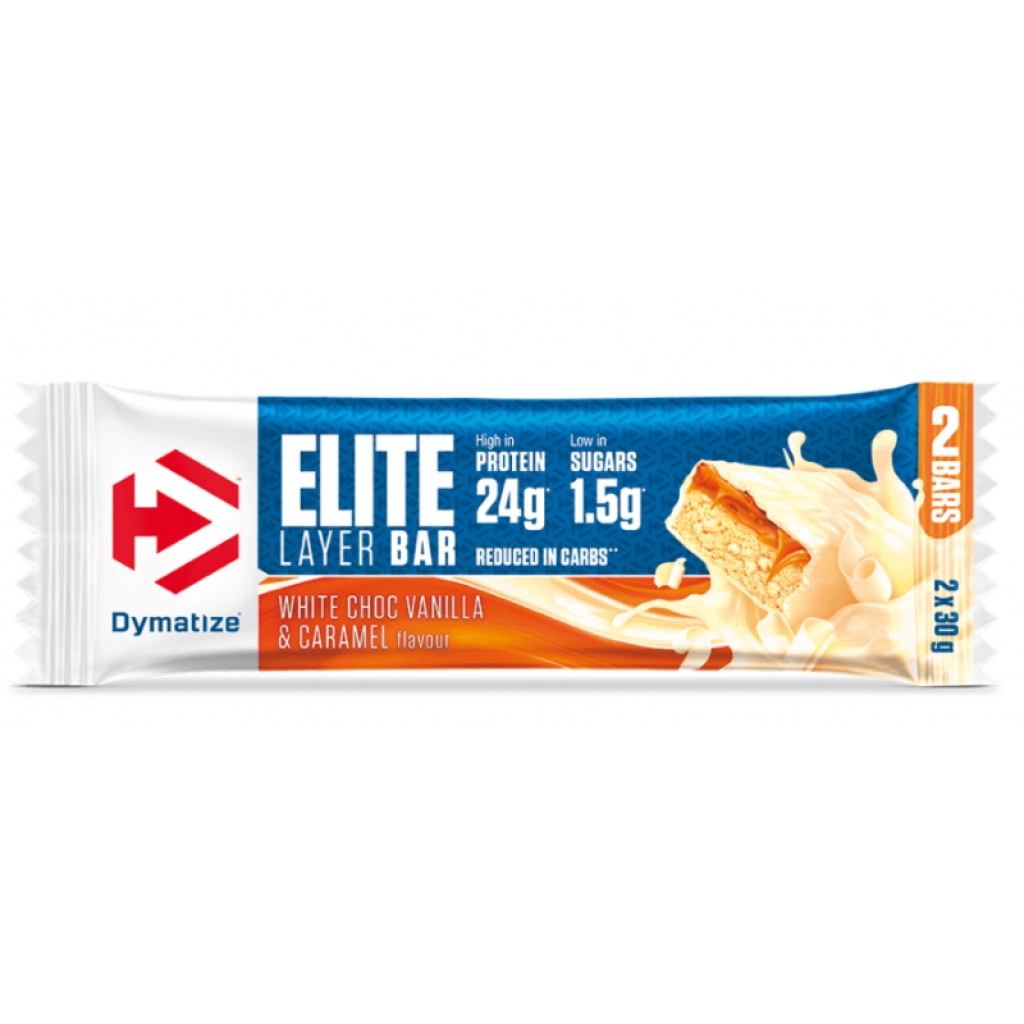 Dymatize Elite Layer Bar (baltyminis batonėlis) 60 g. white choc ...