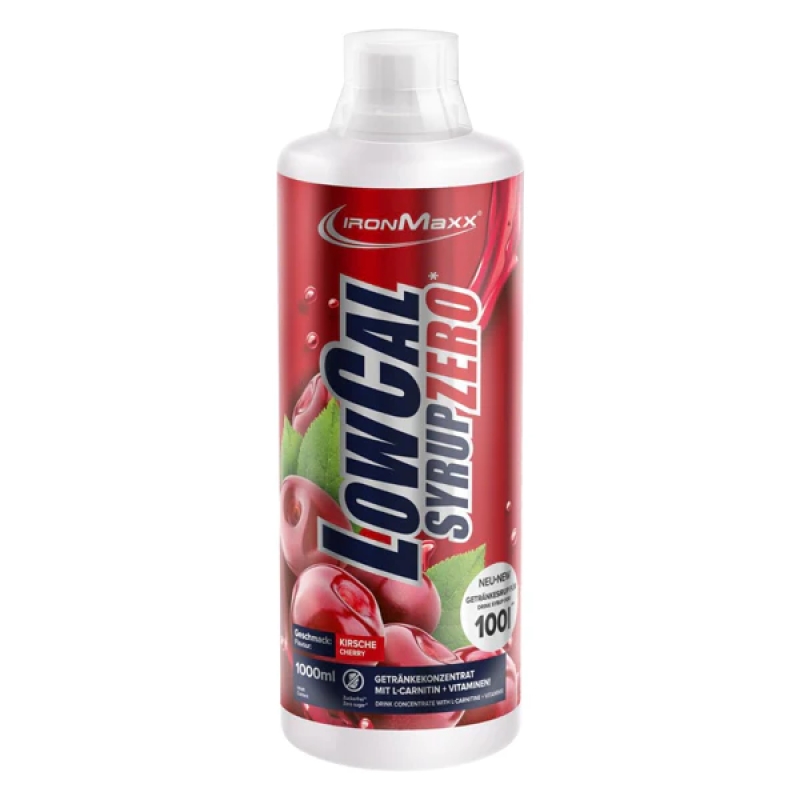 IronMaxx LowCal Syrup Zero Drink 1000 ml. cherry skonis - Ambiactive