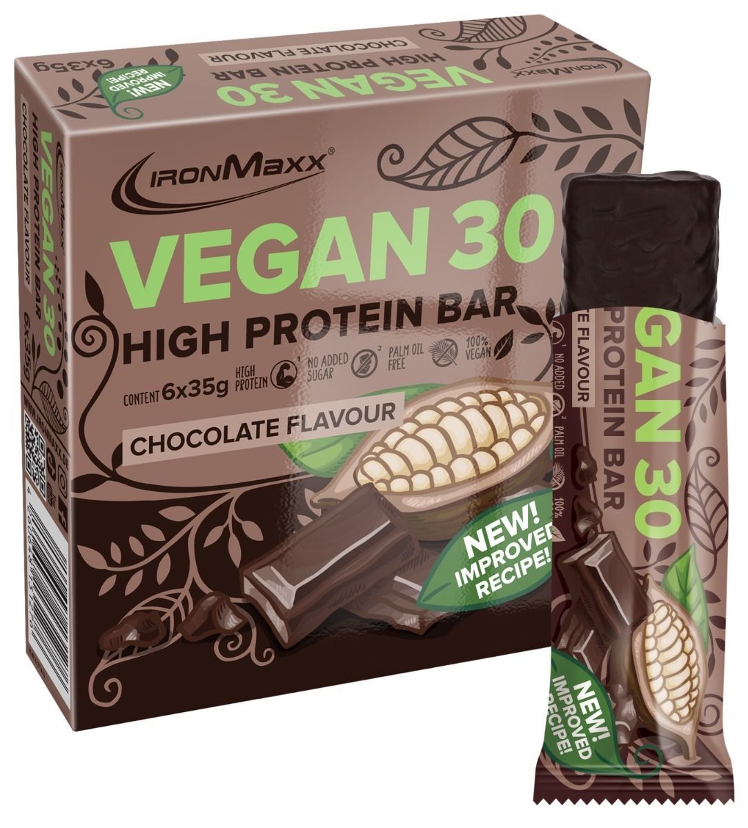 IronMaxx Vegan 30 High Protein Bar 6×35 g. - Ambiactive