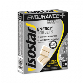 Isostar Endurance+Energy tablets 24 tabl. lemon skonis - Ambiactive