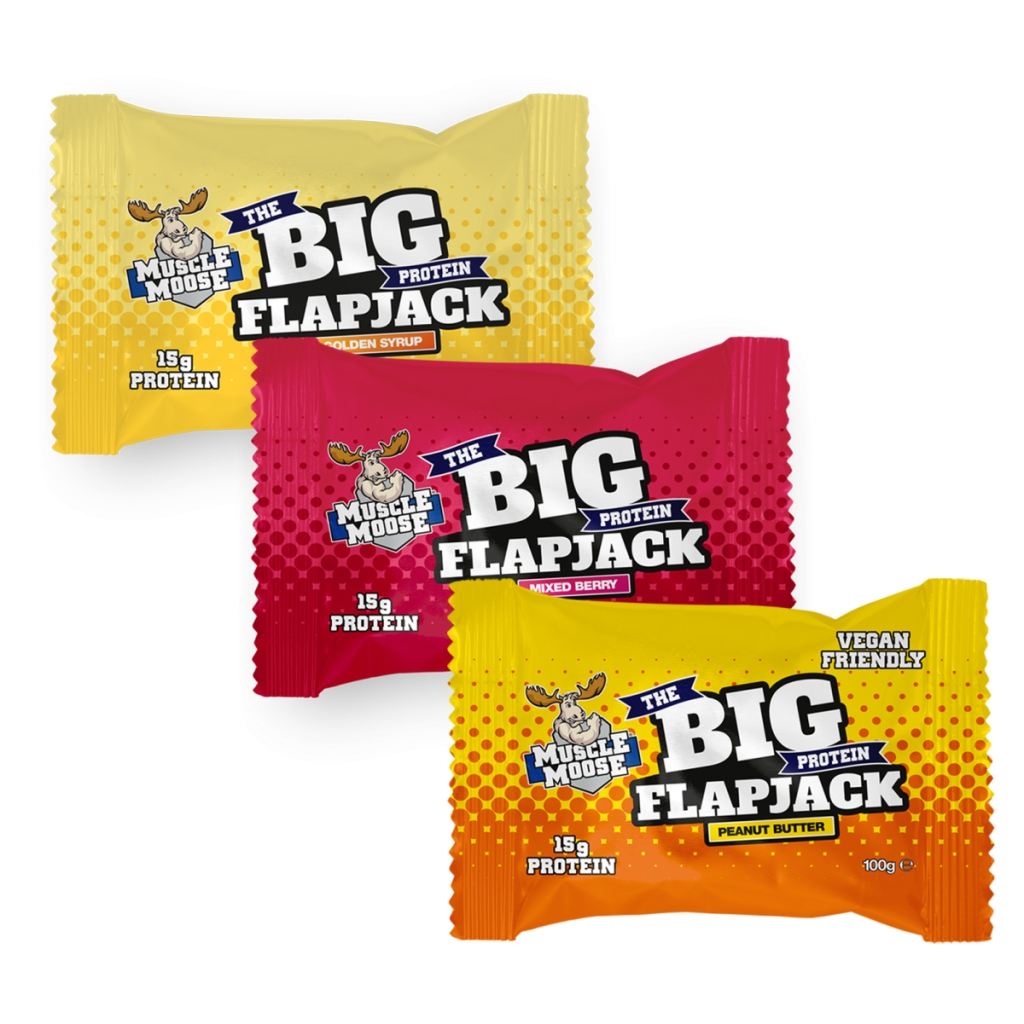 Muscle Moose The Big Protein Flapjack (avižinis batonėlis) 100 g ...