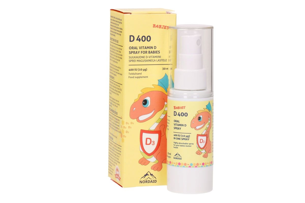 Nordaid Oral Vitamin D vaikams purškiamas 30 ml. - Ambiactive