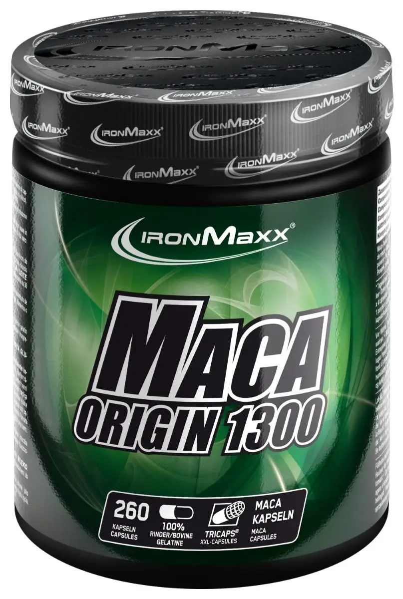 IronMaxx Maca Origin 1300 260 kaps. - Ambiactive