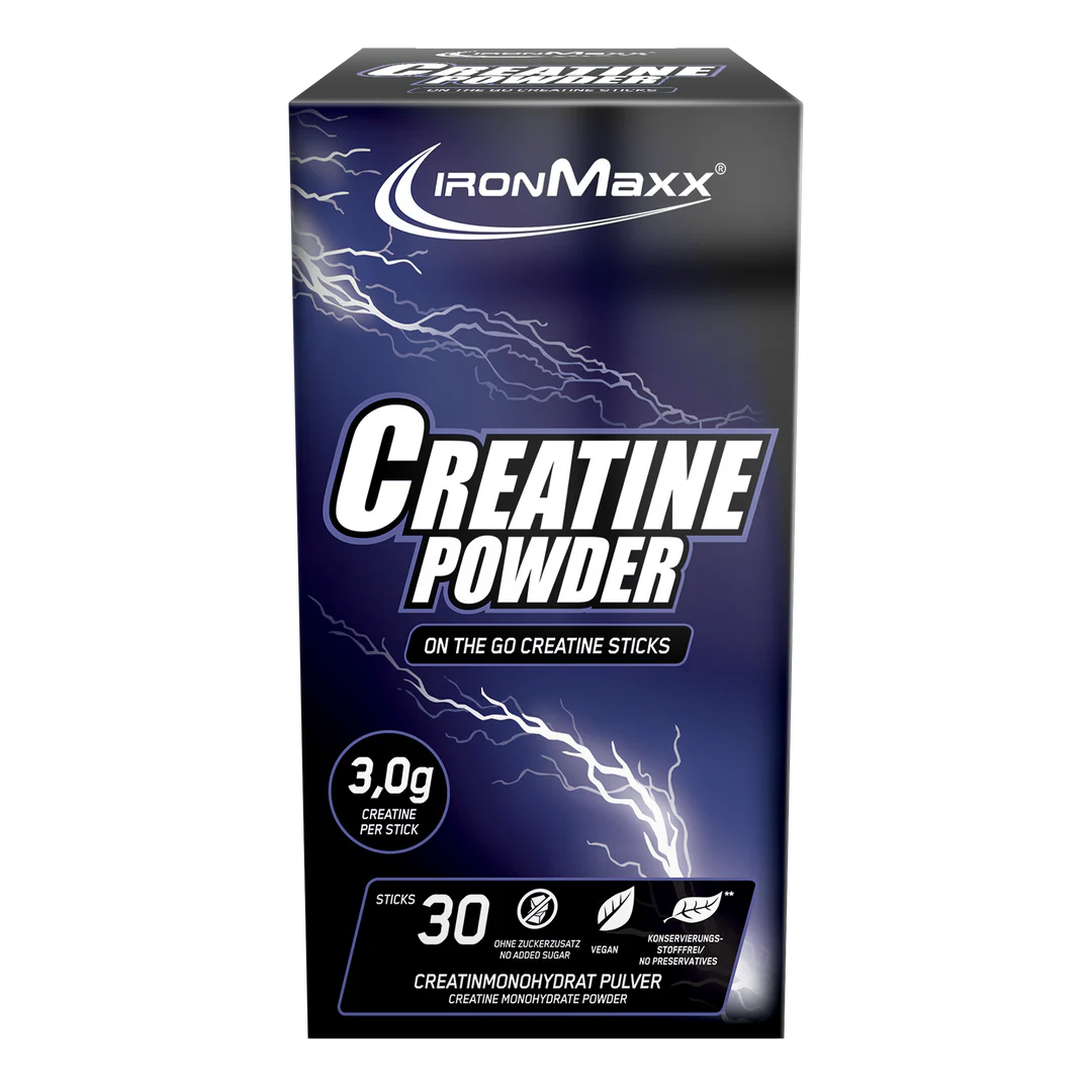IronMaxx Creatine Monohydrate Sticks 30 x 3,4g - Ambiactive