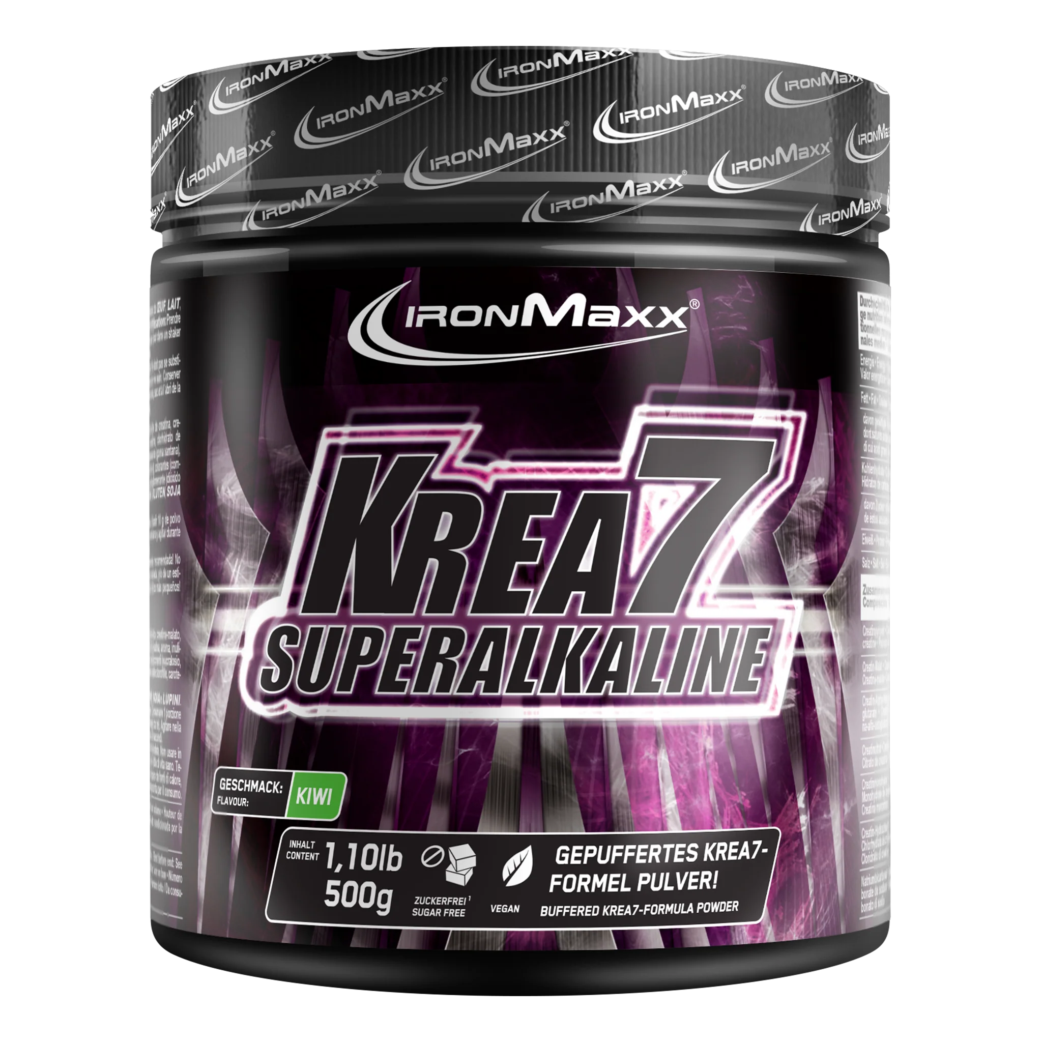 IronMaxx Krea7 Superalkaline 500 g. (Galioja iki: 2025.11.30) kiwi ...